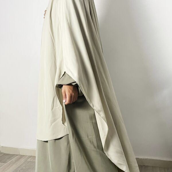 Khimar ExtraLong 2 en 1 option niqab