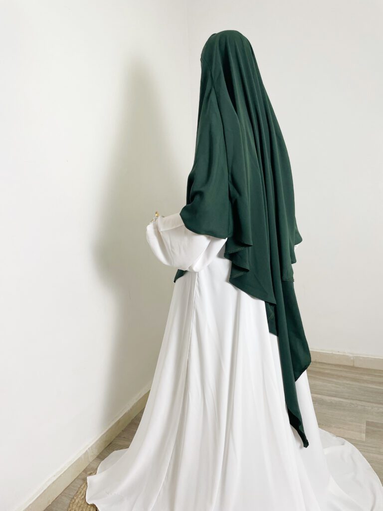 Khimar XtraLong 2 en 1 Al Mouslimate option niqab